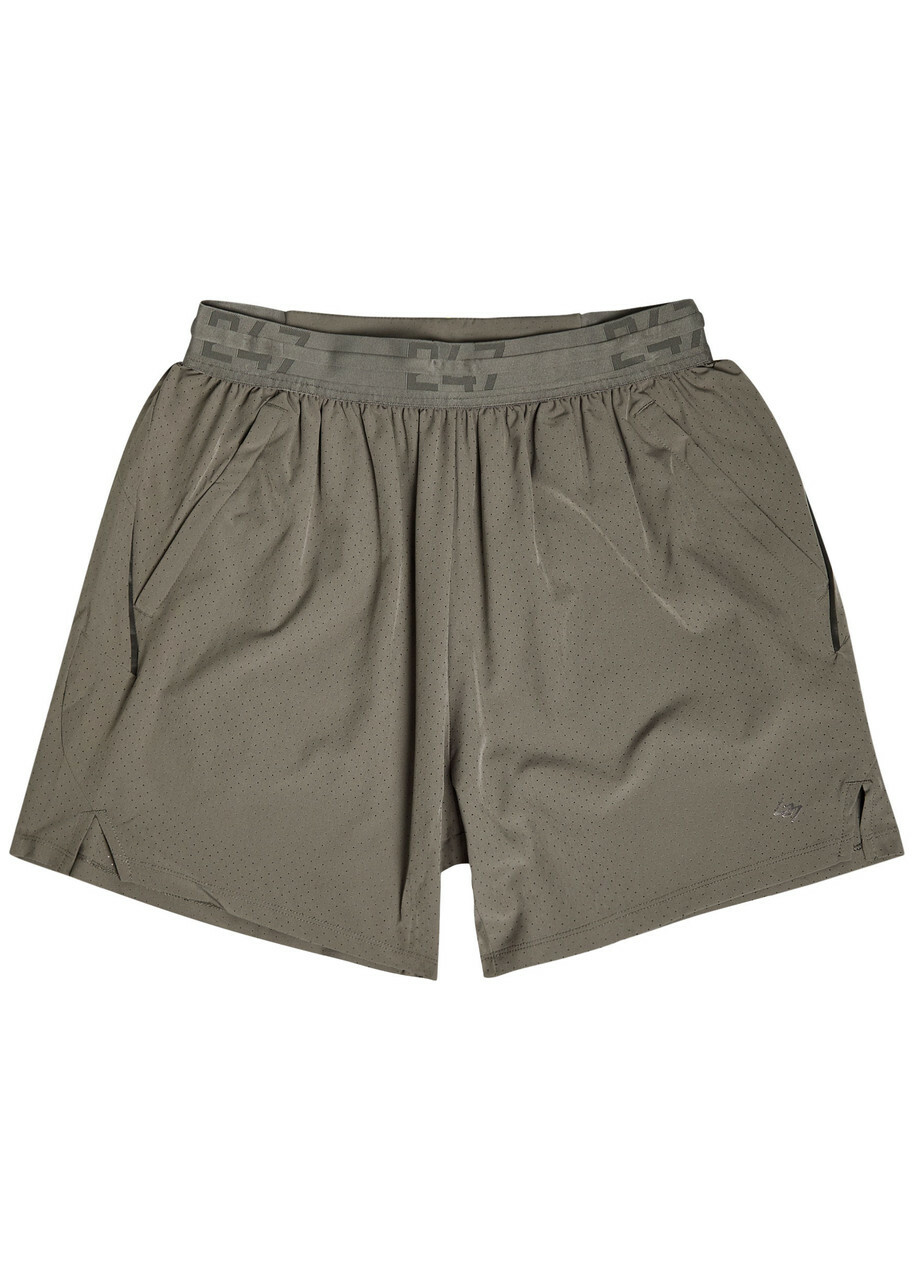 Represent 247 Trek Perforated Mesh-jersey Shorts Grey Represent