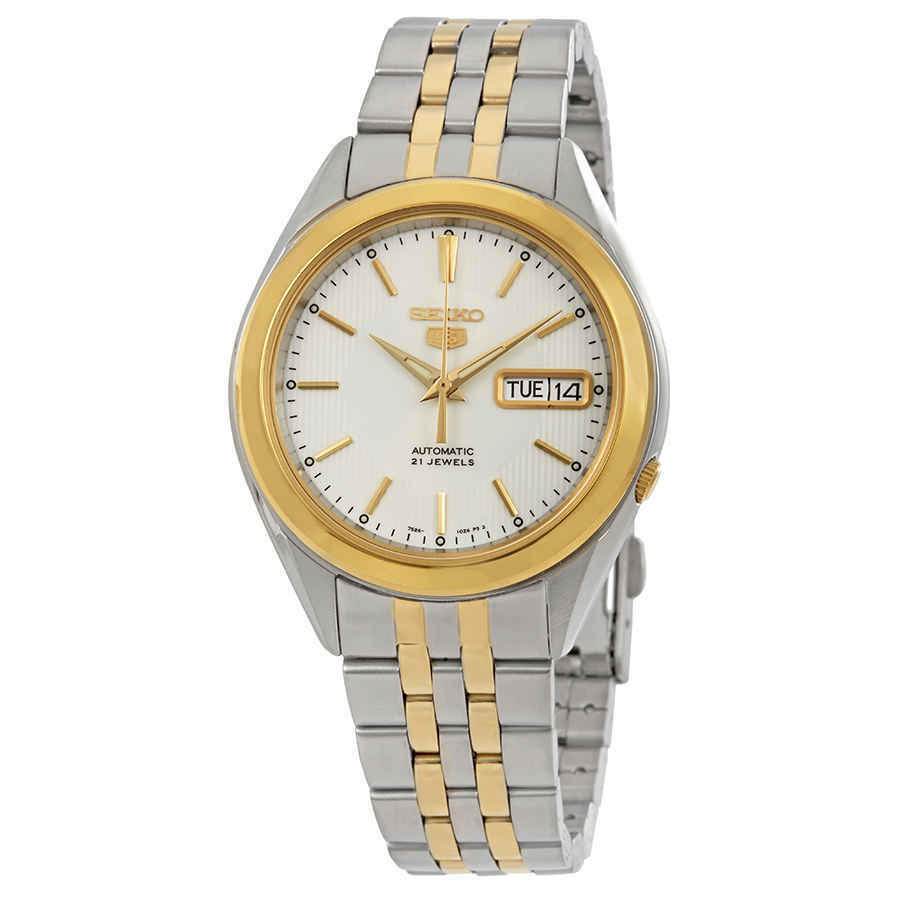 Seiko Silver Dial Two-tone Mens Watch SNKL24 Seiko