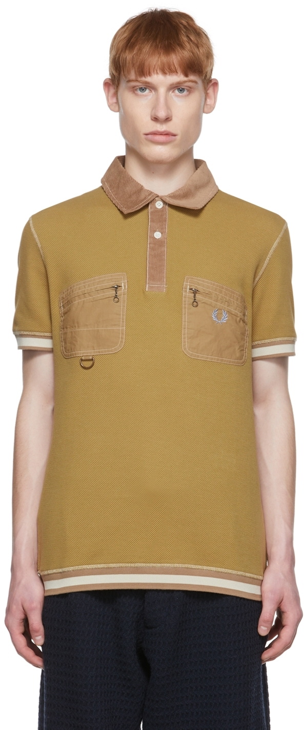 Nicholas Daley Brown Fred Perry Edition Cotton Polo Nicholas Daley