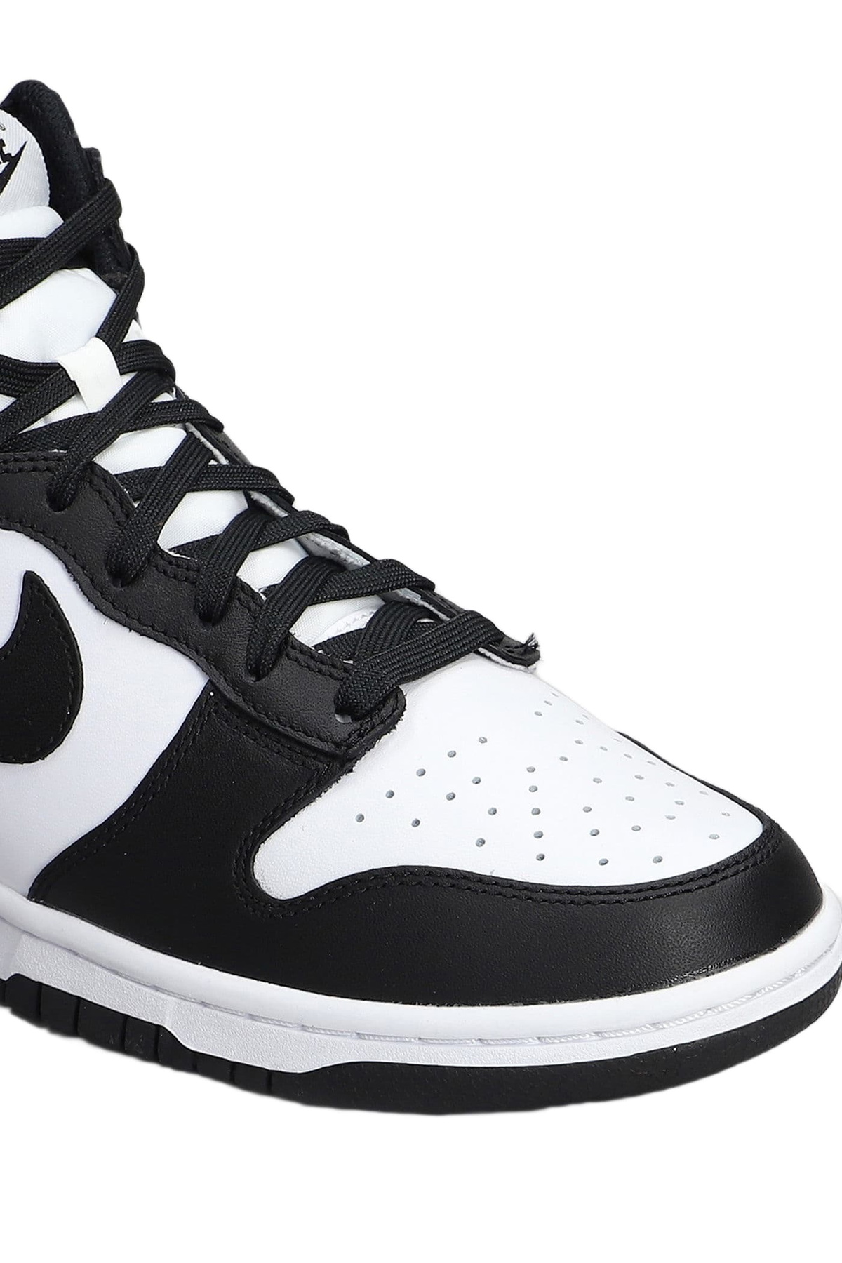 Nike Dunk Hi Retro Sneakers In Black Leather Nike