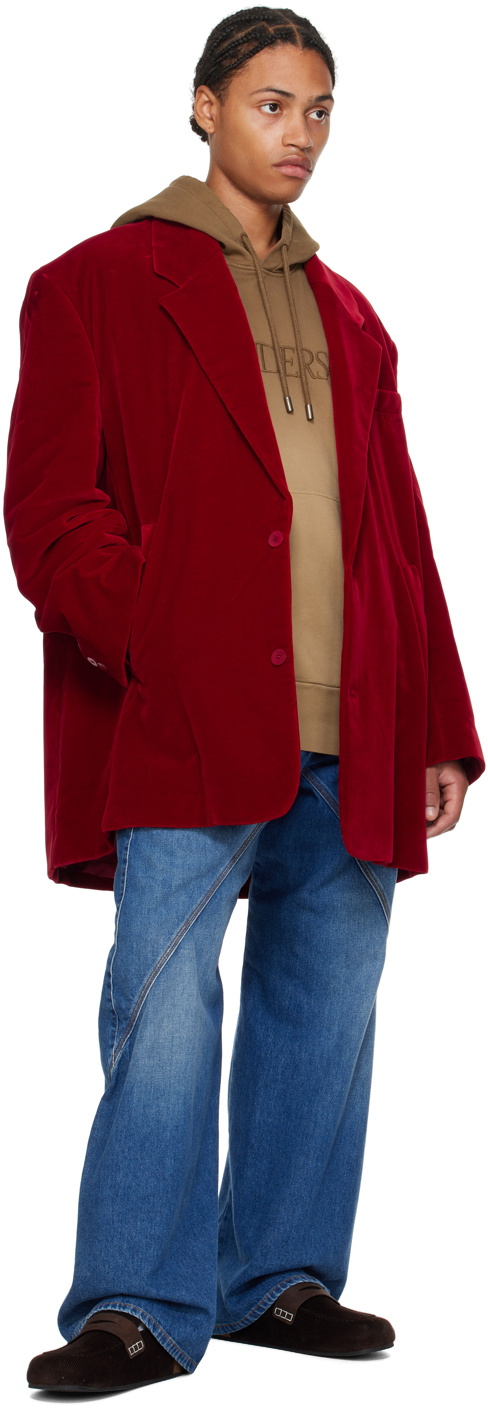 JW Anderson Red Oversized Blazer JW Anderson