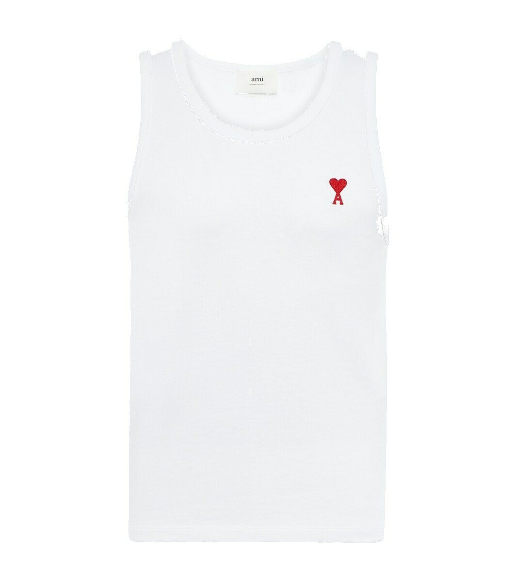 Ami Paris Ami de Cœur cotton tank top AMI
