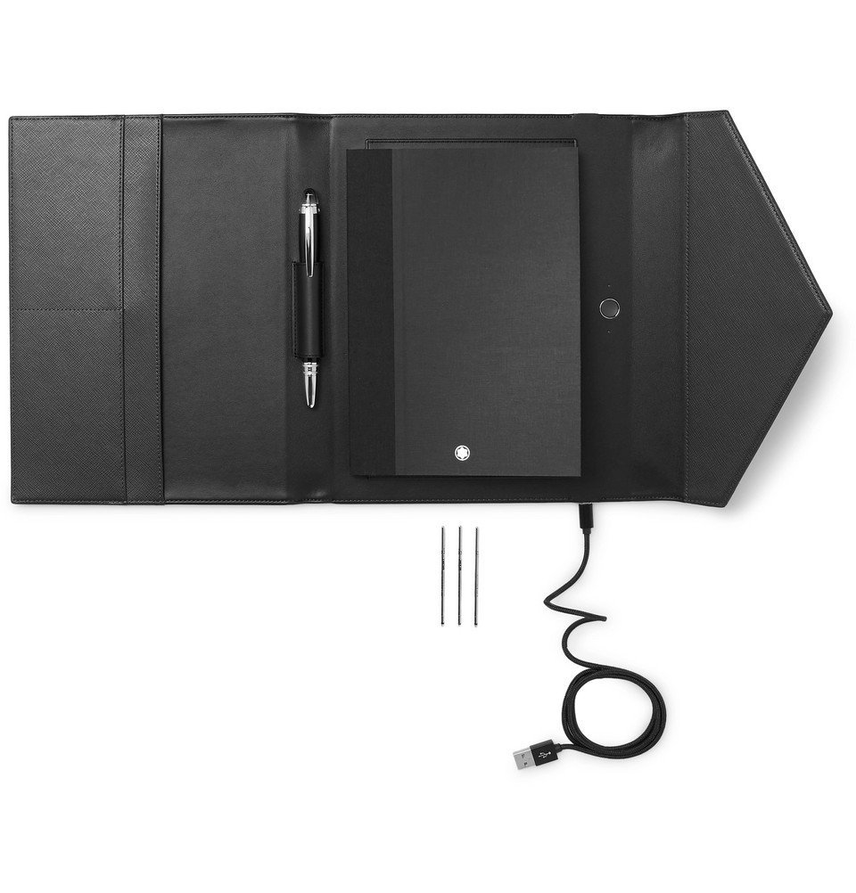 Montblanc - Augmented Paper Leather Writing Set - Men - Black Montblanc
