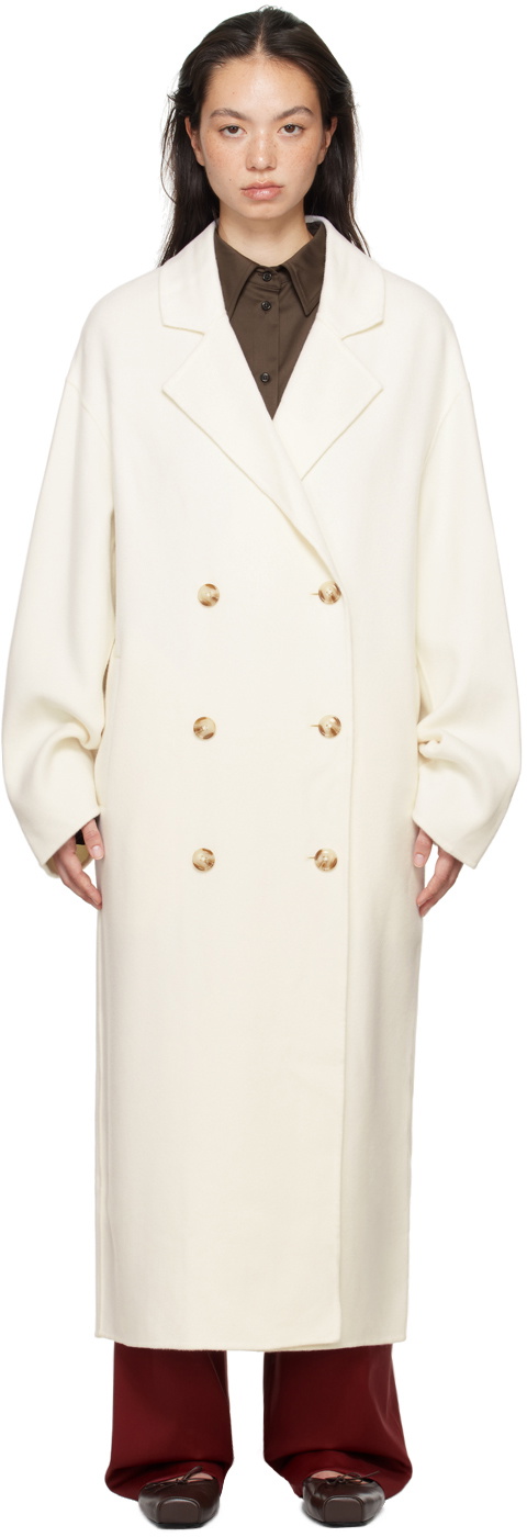 Loulou Studio Off-White Borneo Coat Loulou Studio