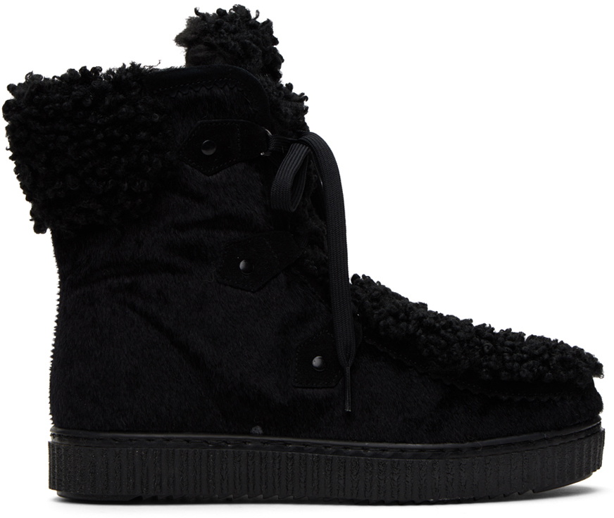 Anna Sui Black Pajar Edition Mod Boots Anna Sui