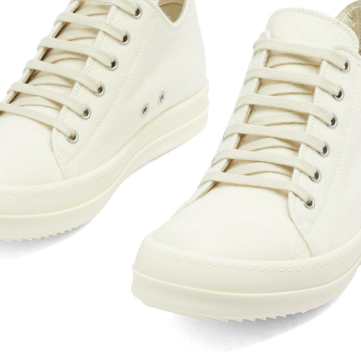 Rick Owens Women's Low Sneakers in Milk Rick Owens