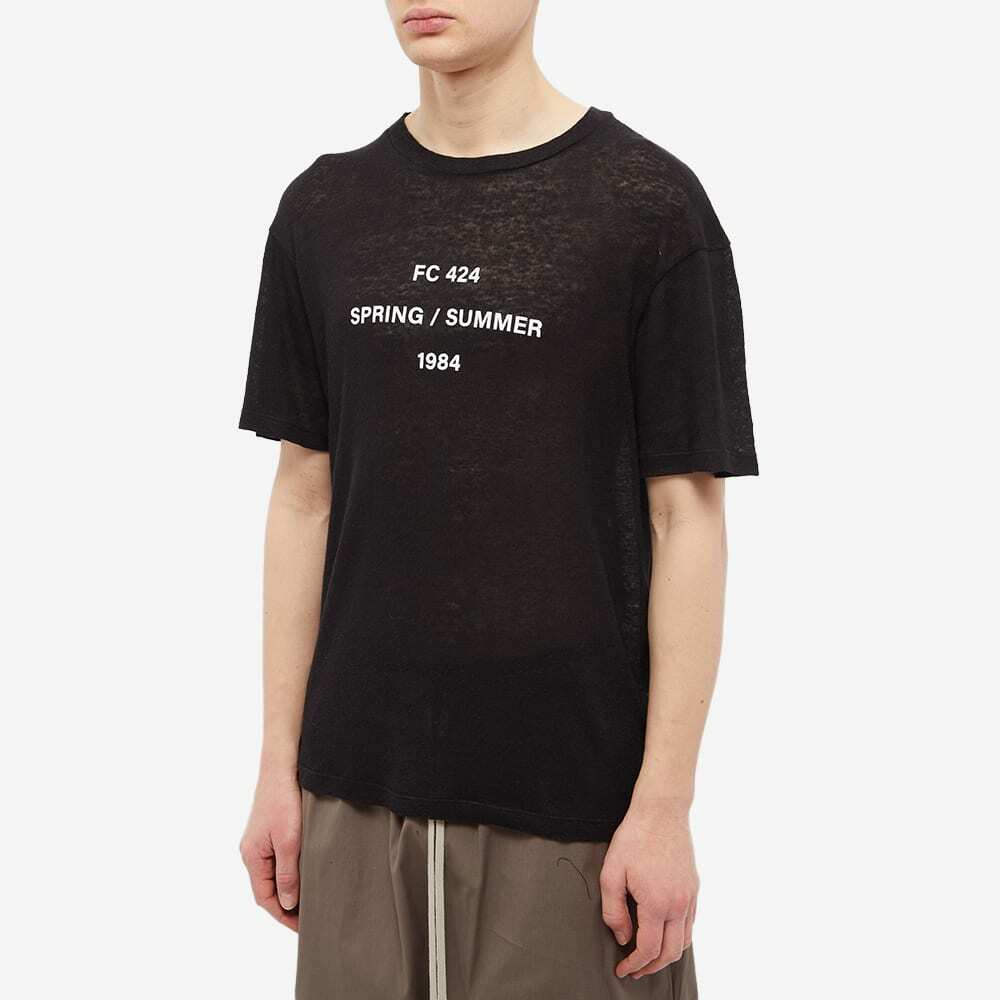 424 Men's Fc 1984 Logo T-Shirt in Black 424