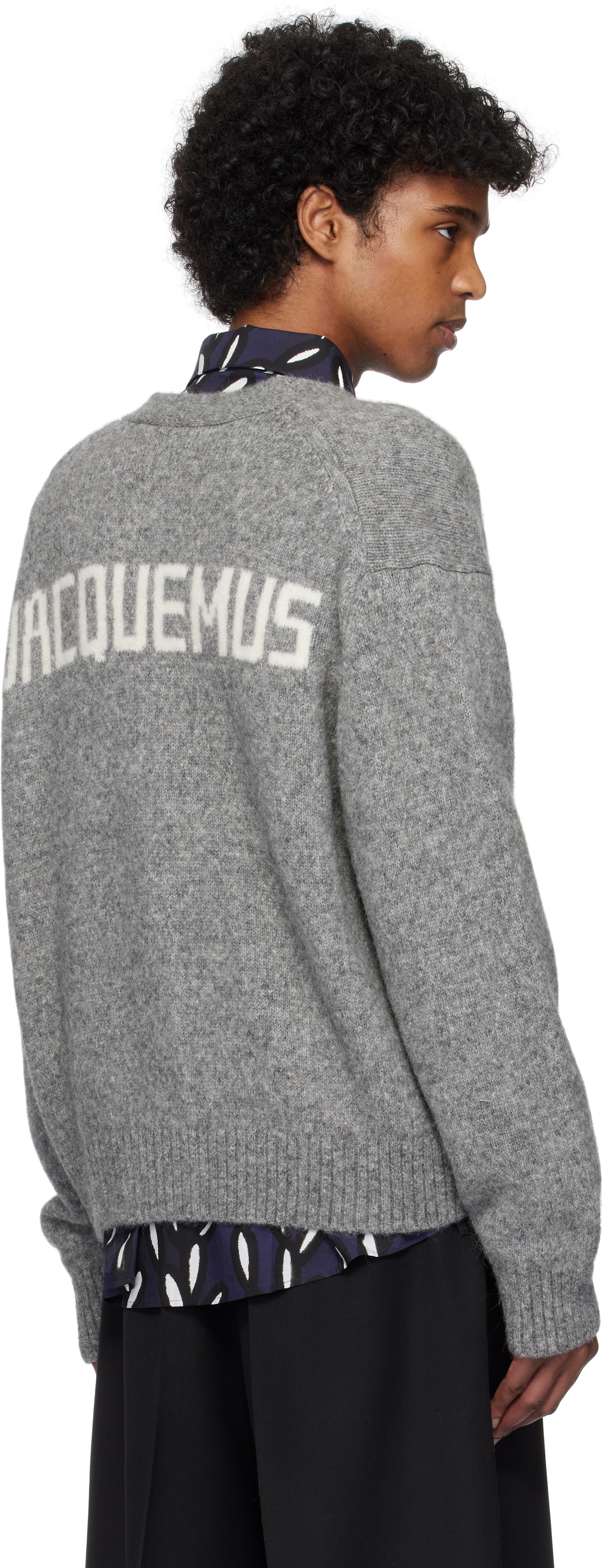 JACQUEMUS Gray 'The Jacquemus' Cardigan Jacquemus