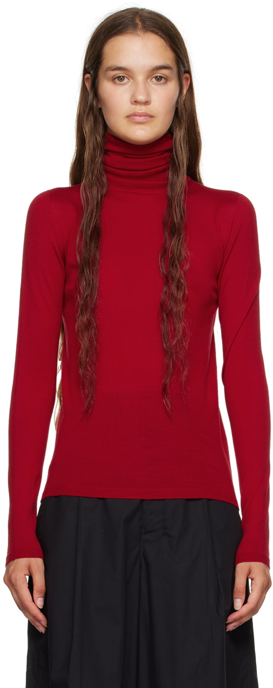 Max Mara Red Leandro Turtleneck Max Mara