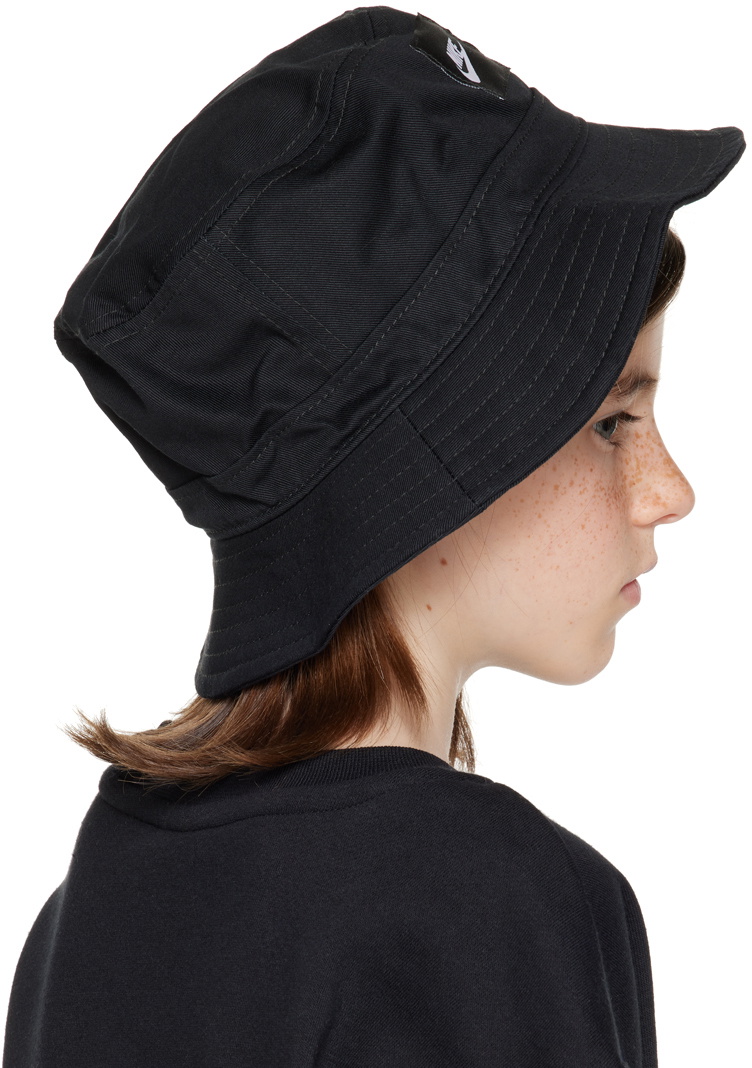 Nike Kids Black Patch Bucket Hat Nike
