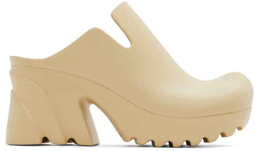 Bottega Veneta Off-White Rubber Flash Clogs Bottega Veneta