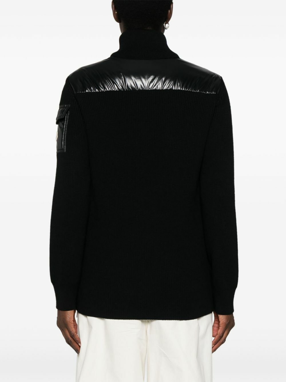 Moncler Black High-Neck Quilted Jacket Moncler