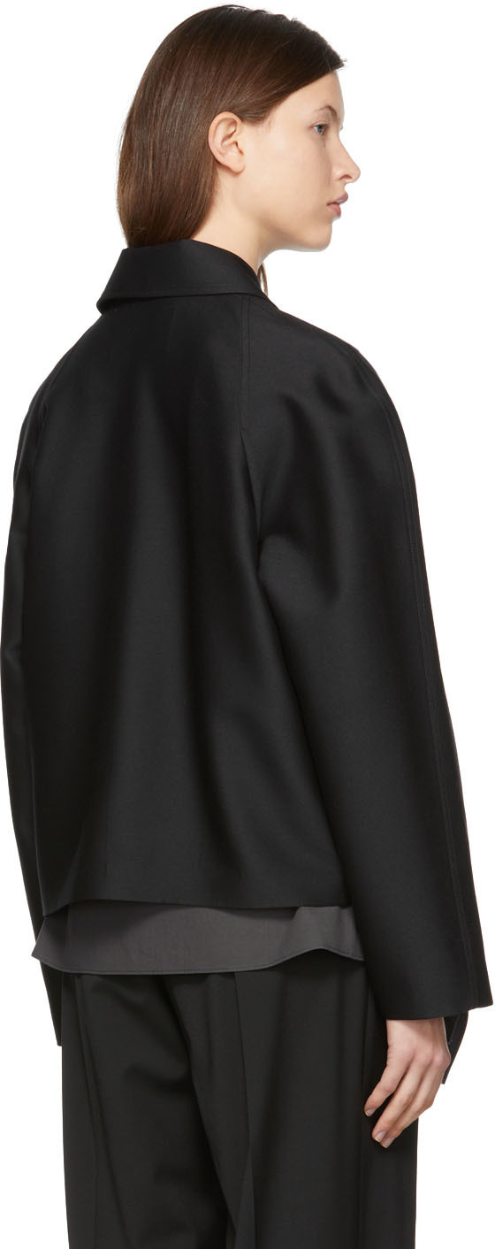 LOW CLASSIC Black Wool Jacket Low Classic