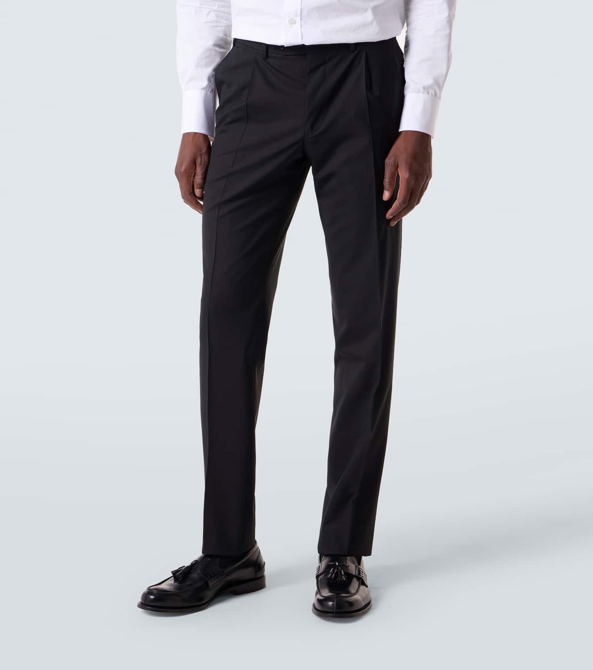 Canali Wool-blend slim pants Canali