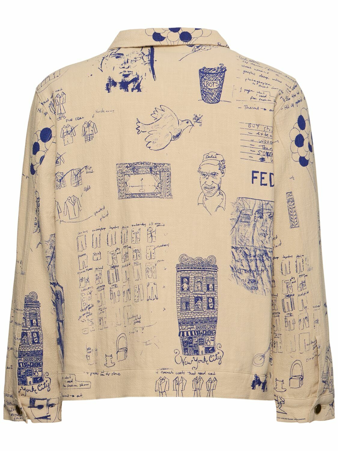 KIDSUPER STUDIOS Doodles Printed Denim Jacket KidSuper
