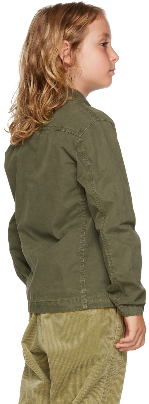Stone Island Junior Kids Khaki Pocket Jacket Stone Island Junior