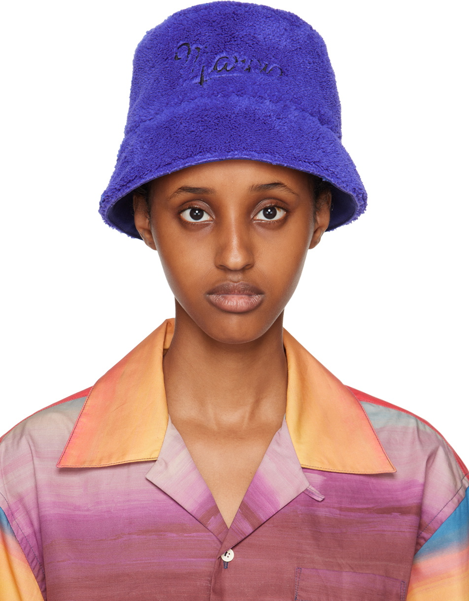 Marni Yellow Logo Bucket Hat Marni