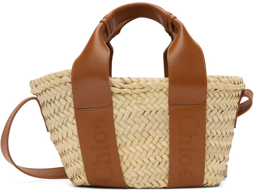 Chloé Beige Small Sense Basket Tote Chloe