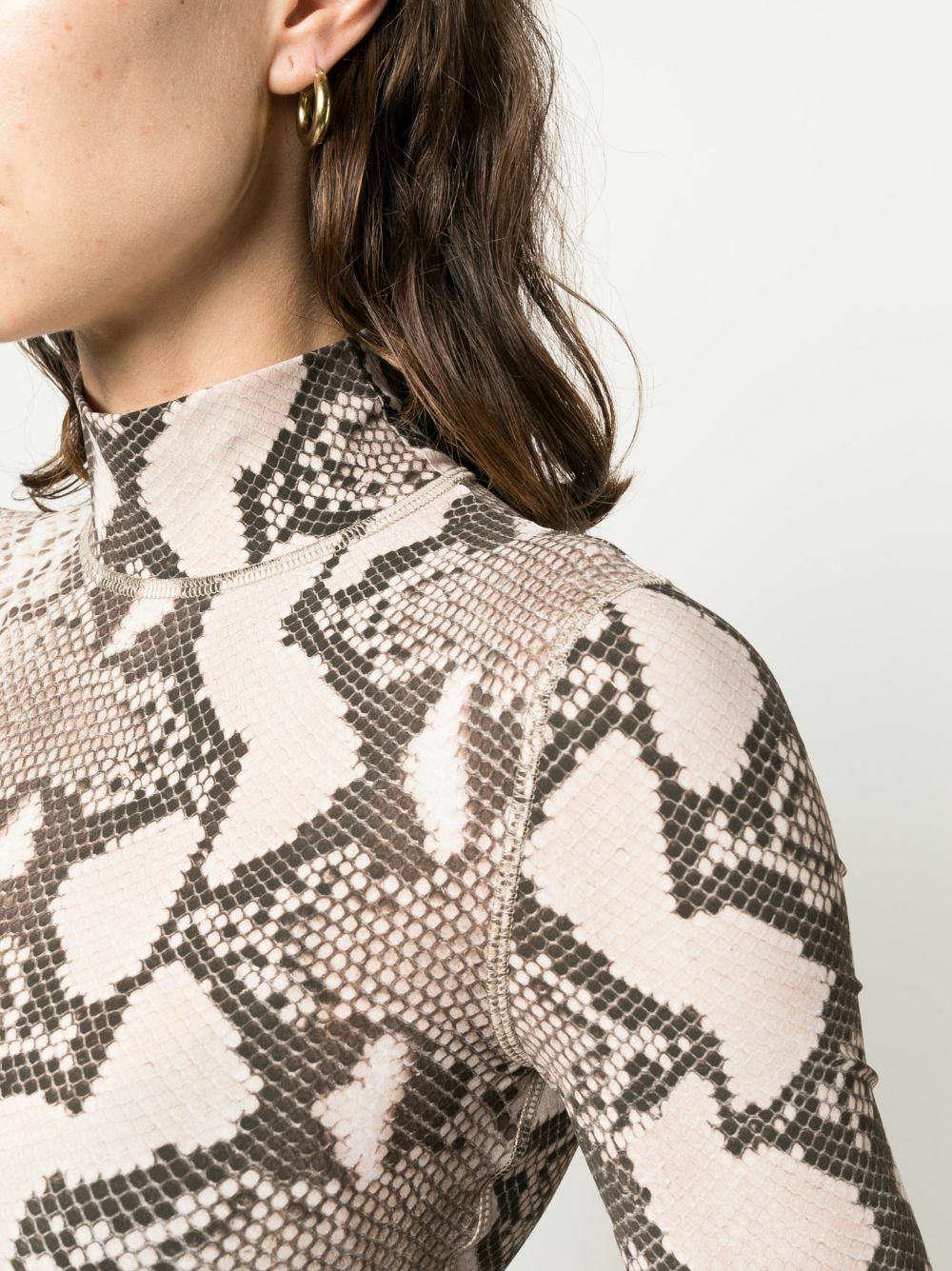 STELLA MCCARTNEY - Python Print Fluid Top Stella McCartney