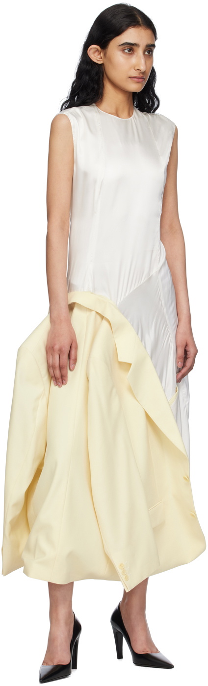 HODAKOVA Off-White Inside Out Suit Jacket Maxi Dress HODAKOVA