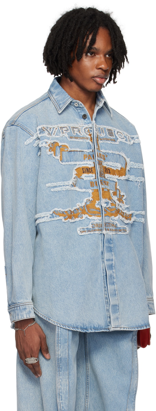 Y/Project Blue 'Paris' Best' Denim Shirt Y/Project
