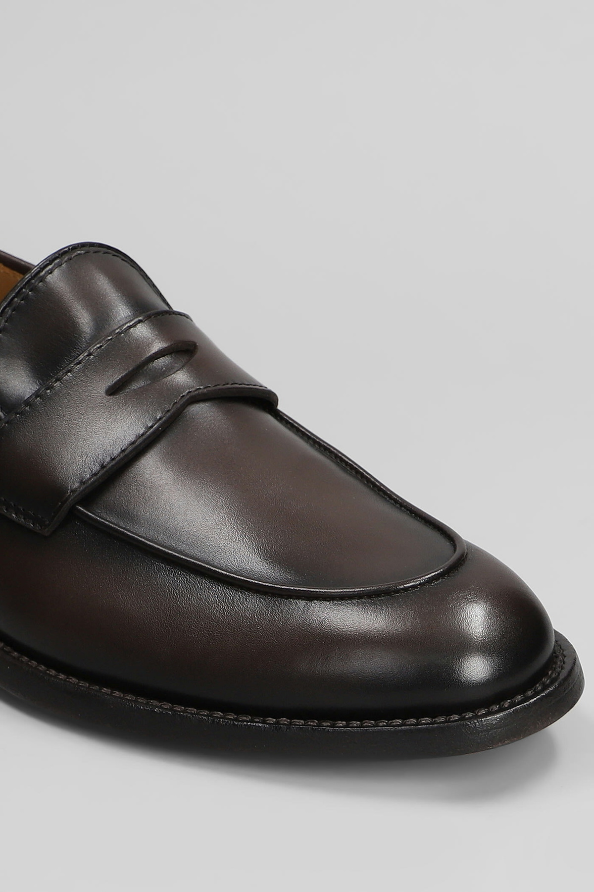 Officine Creative Opera 001 Loafers In Brown Leather Officine Creative