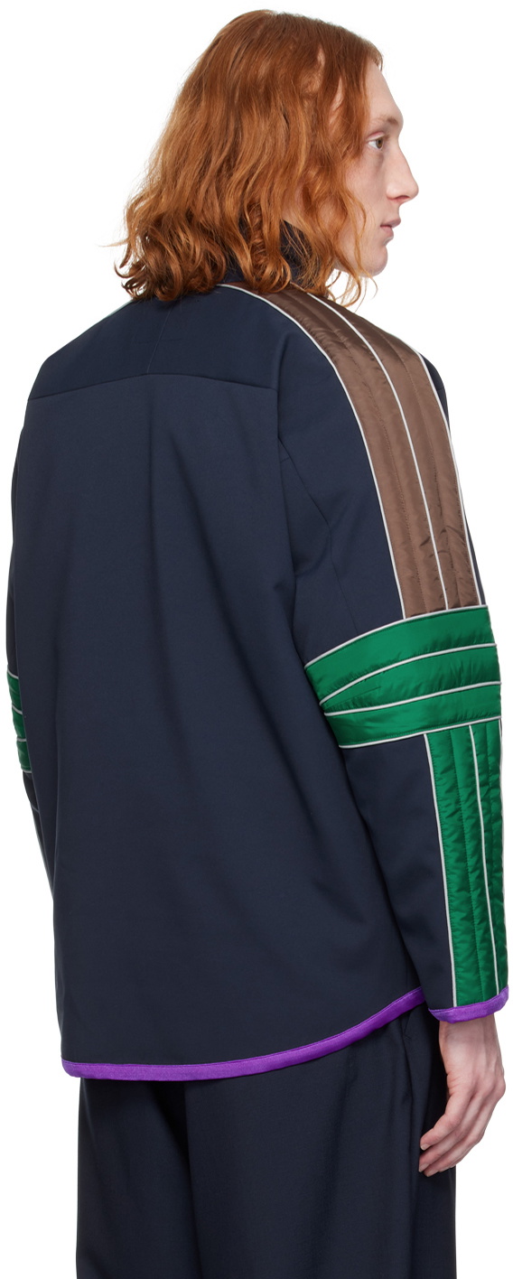 kolor Navy Half-Zip Jacket Kolor