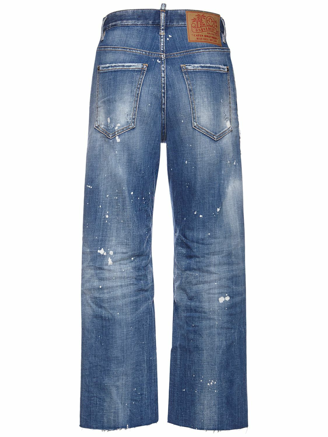 DSQUARED2 La Distressed Washed Straight Jeans Dsquared2