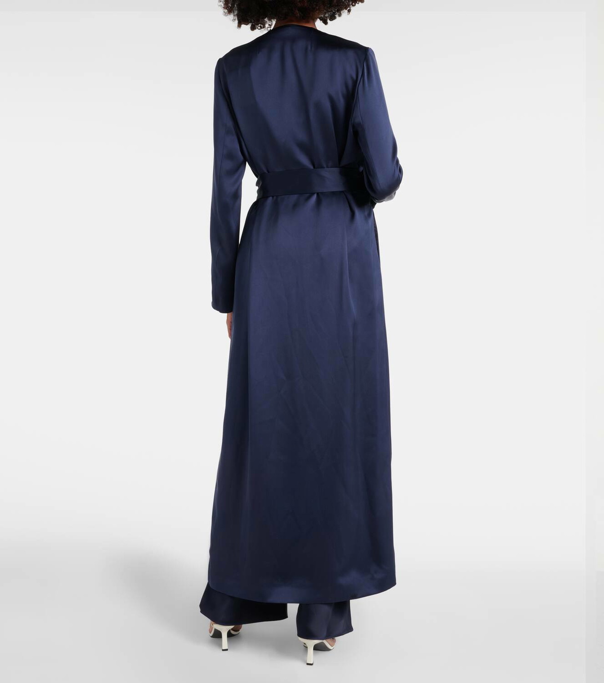 The Row Paycen silk satin coat The Row