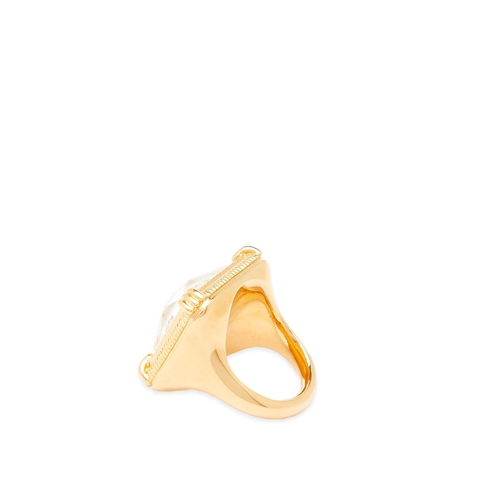 Versace Women's Crystal Ring in Gold Versace