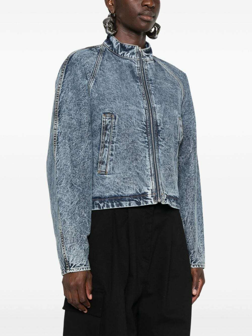 ALAÏA - Round Denim Jacket ALAÏA