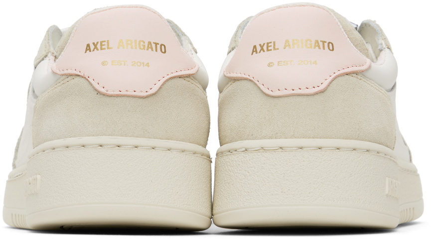 Axel Arigato White & Beige Dice Lo Sneakers Axel Arigato
