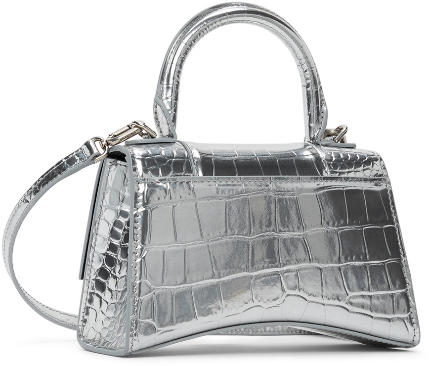 Balenciaga Silver XS Hourglass Bag Balenciaga