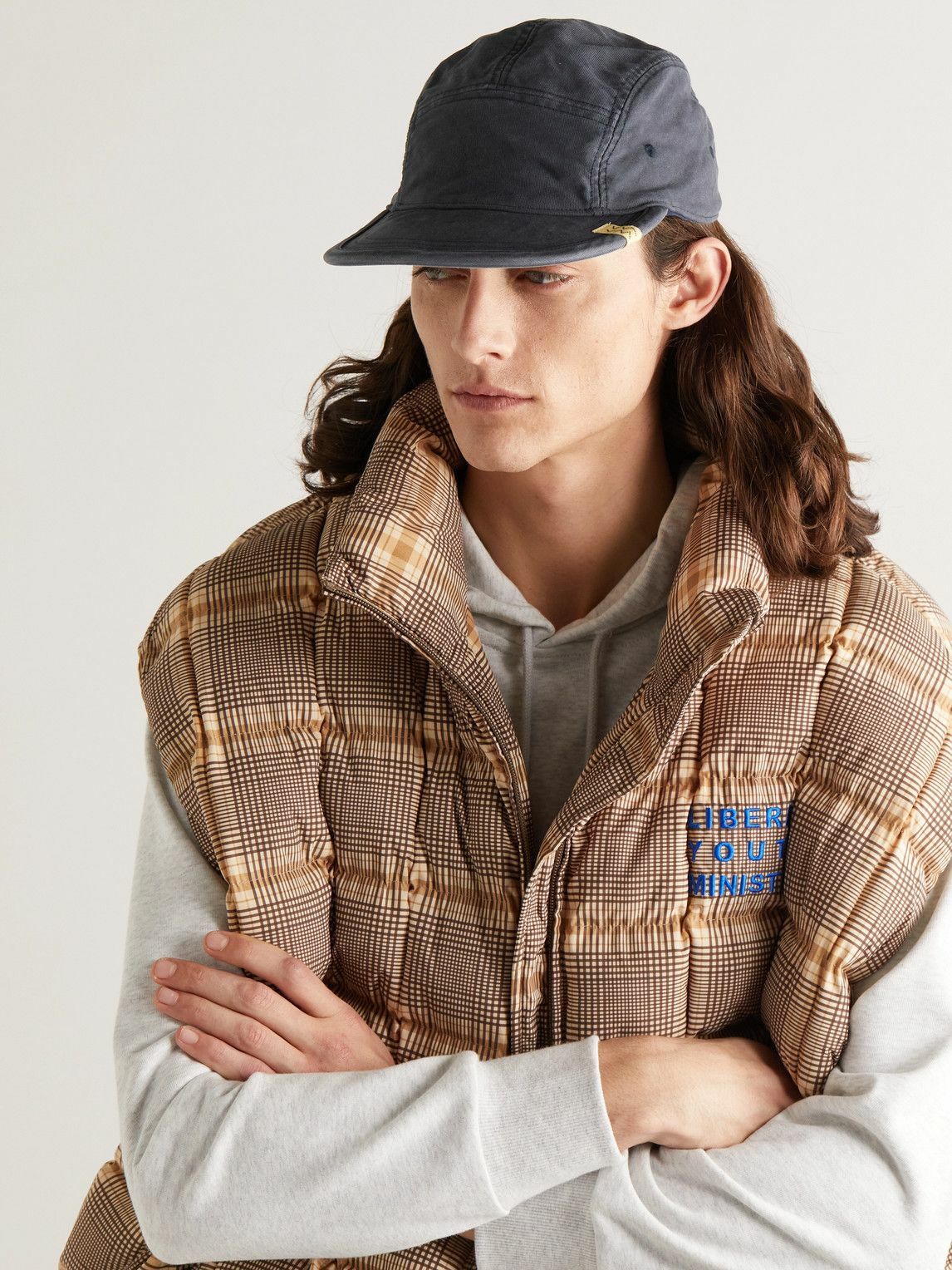 Visvim - Leather-Trimmed Cotton Baseball Cap Visvim