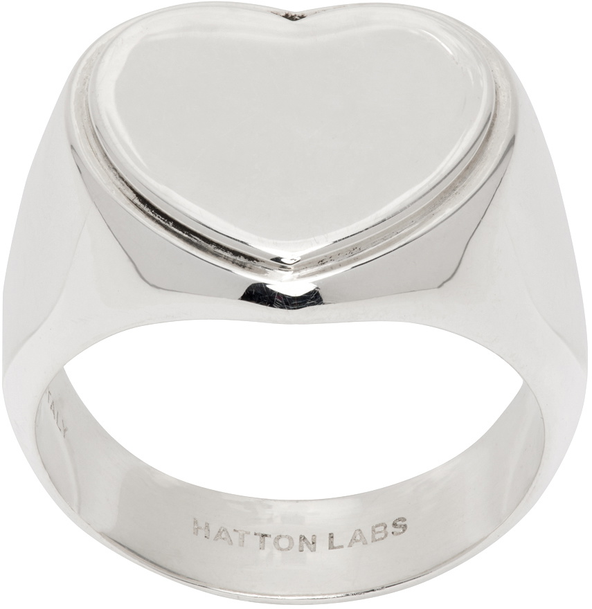 Hatton Labs Silver Heart Signet Ring Hatton Labs