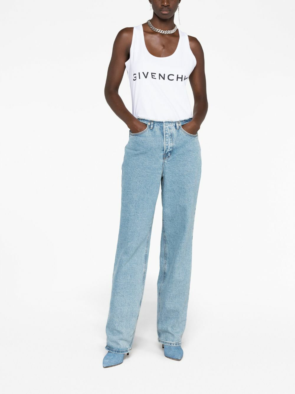 GIVENCHY - Logo Cotton Tank Top Givenchy