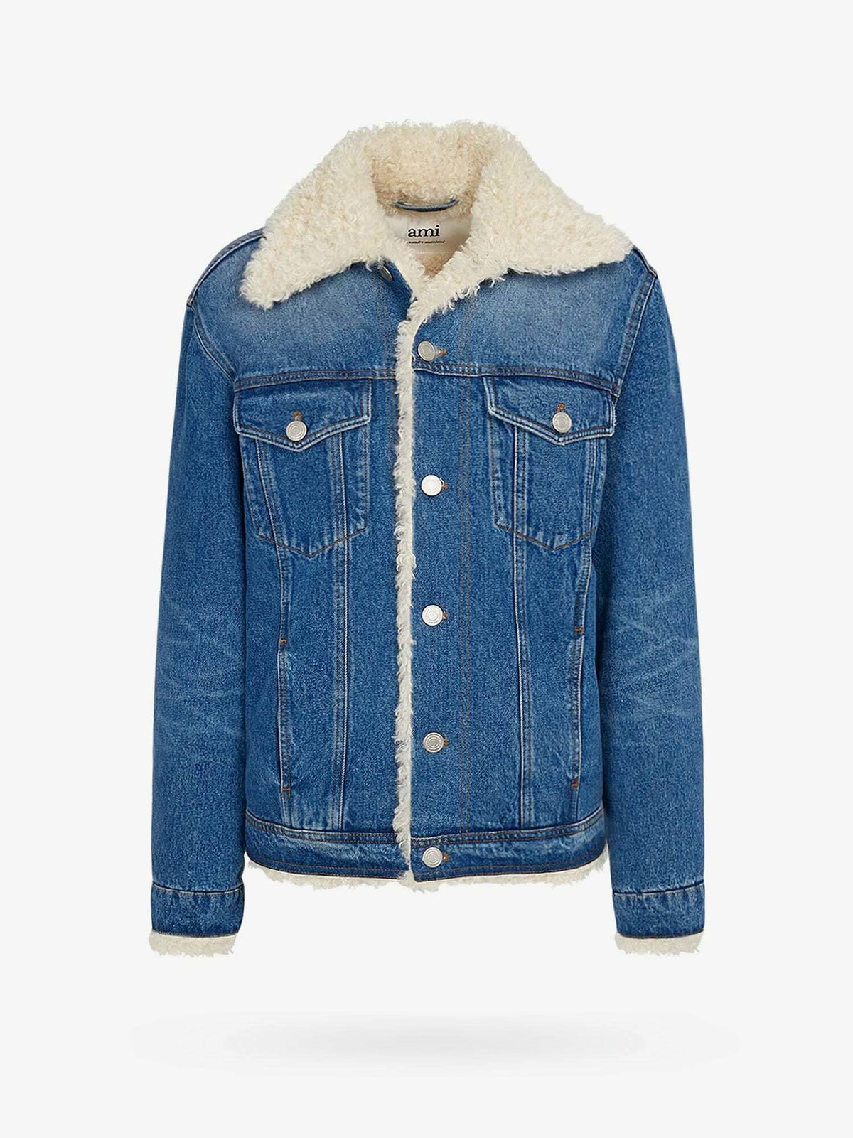 Ami Paris Jacket Blue Womens AMI