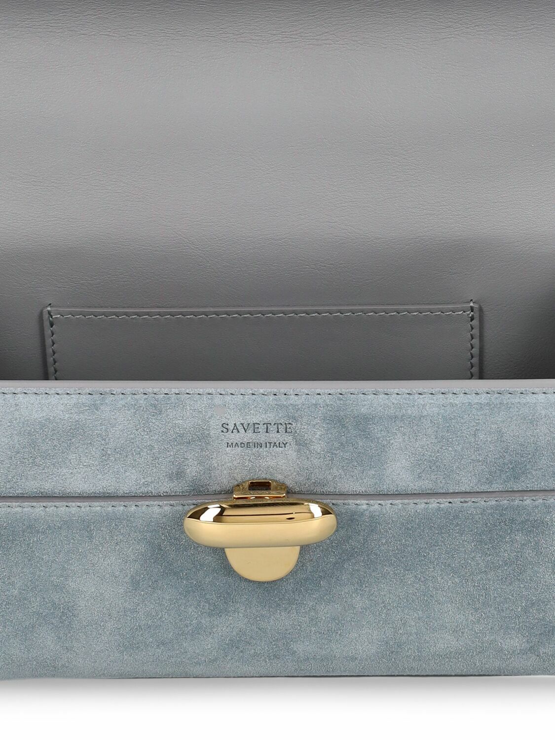 SAVETTE The Symmetry Suede Top Handle Bag Savette