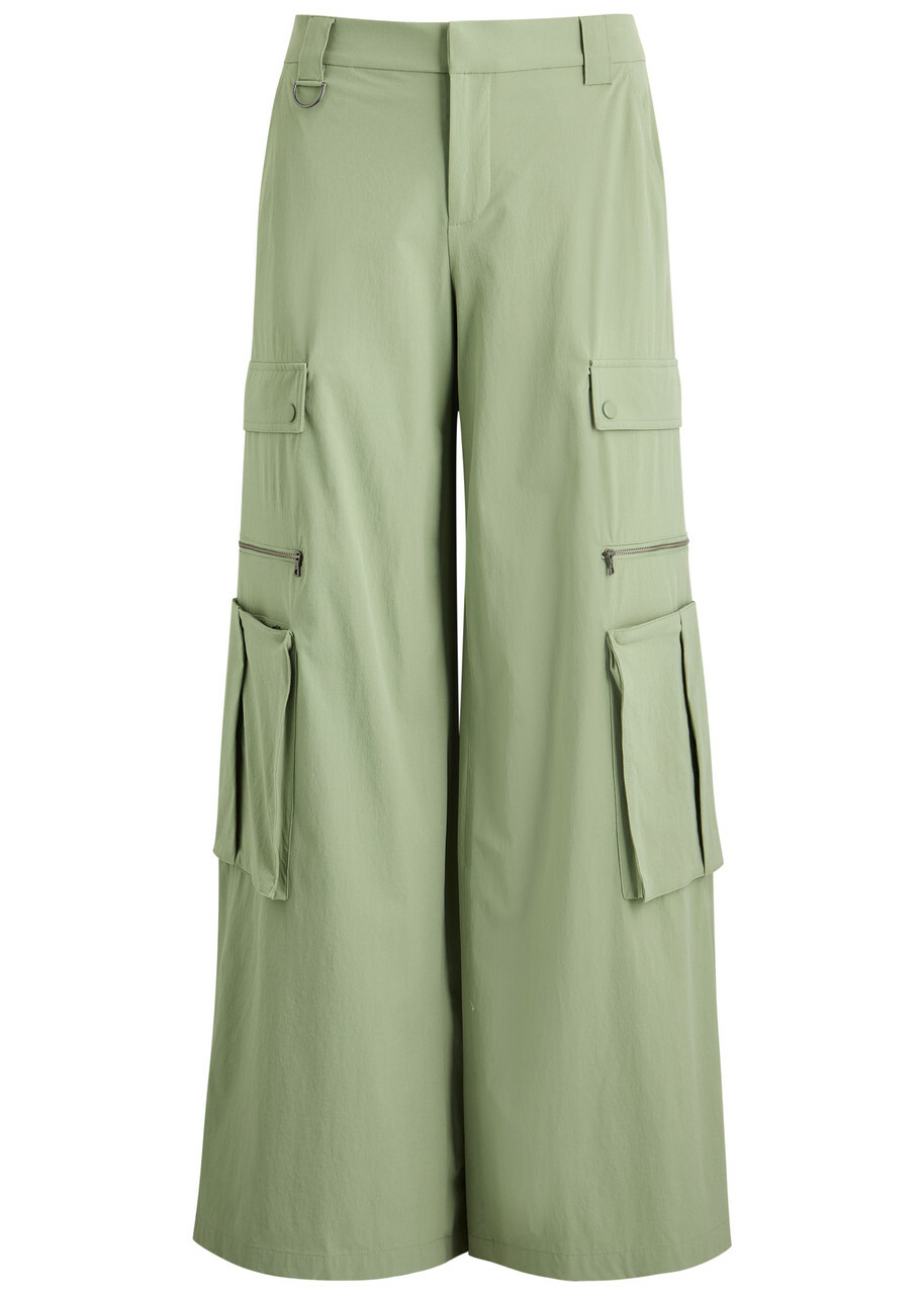 Alice + Olivia Sara Shell Cargo Trousers Sage Alice + Olivia