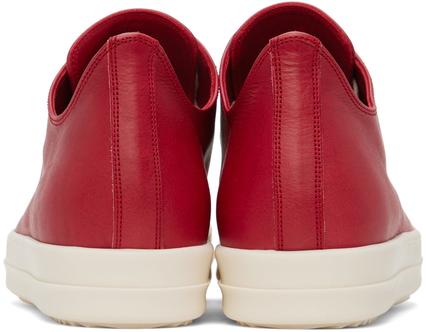 Rick Owens Red Low Sneaks Sneakers Rick Owens