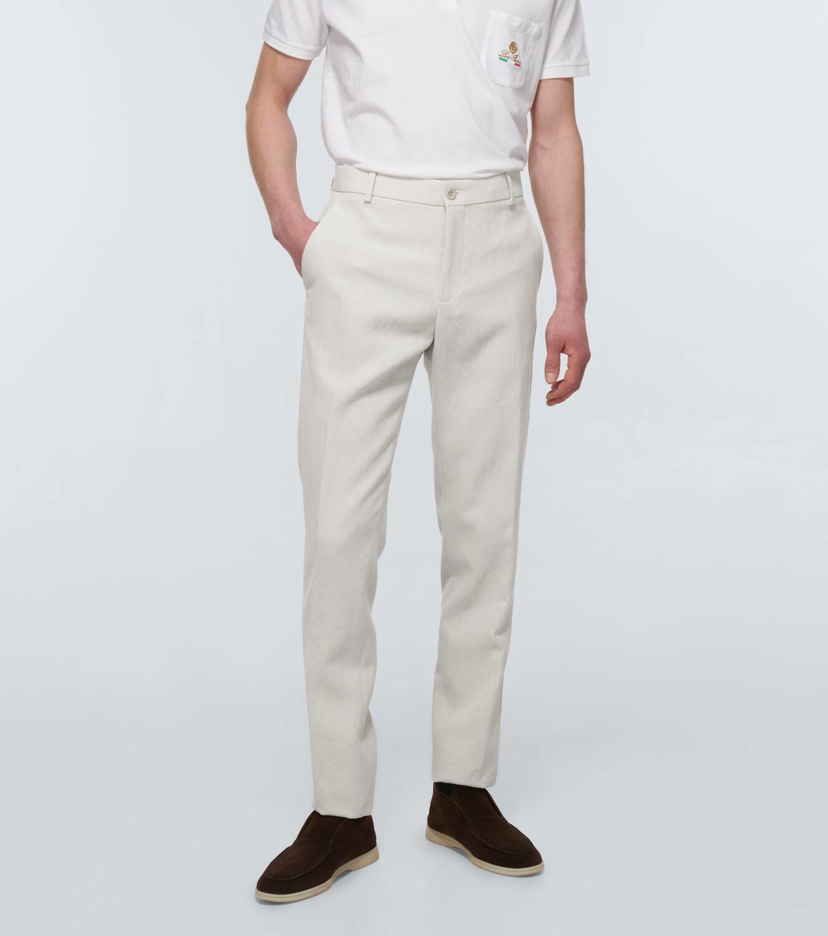 Loro Piana Twisted linen chinos Loro Piana