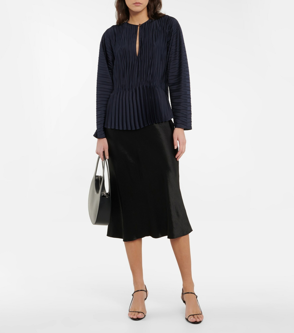 Vince - Pleated satin blouse Vince