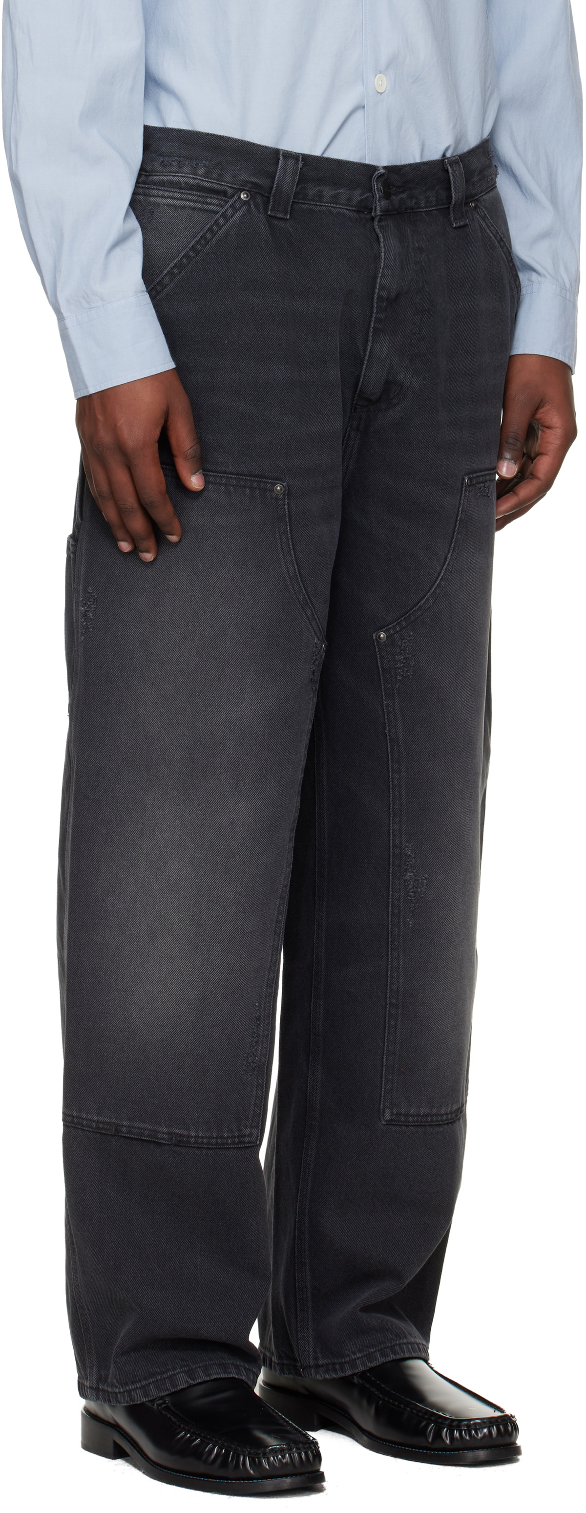 Carhartt Work In Progress Gray OG Double Knee Jeans Carhartt WIP