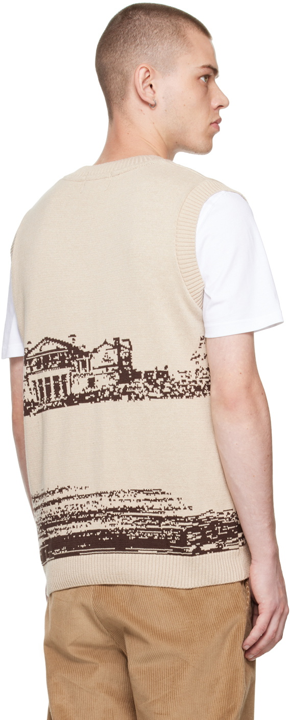 Manors Golf Beige Crowd Vest Manors Golf