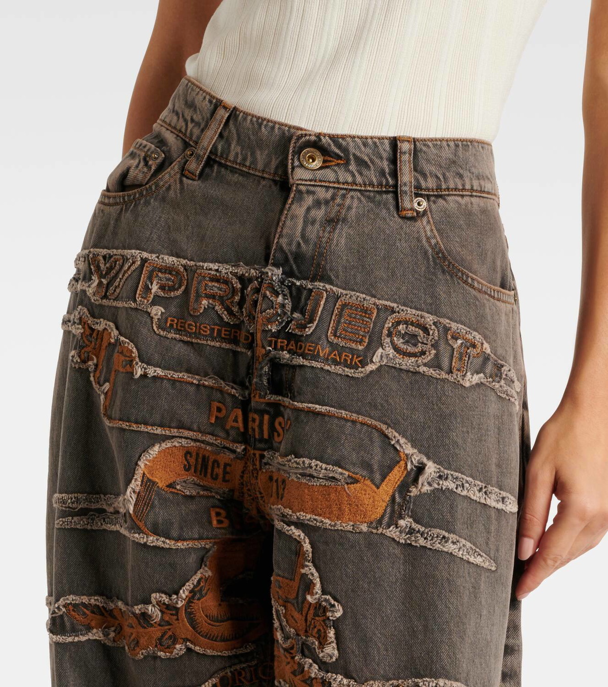 Y/Project Evergreen high-rise wide-leg jeans Y/Project