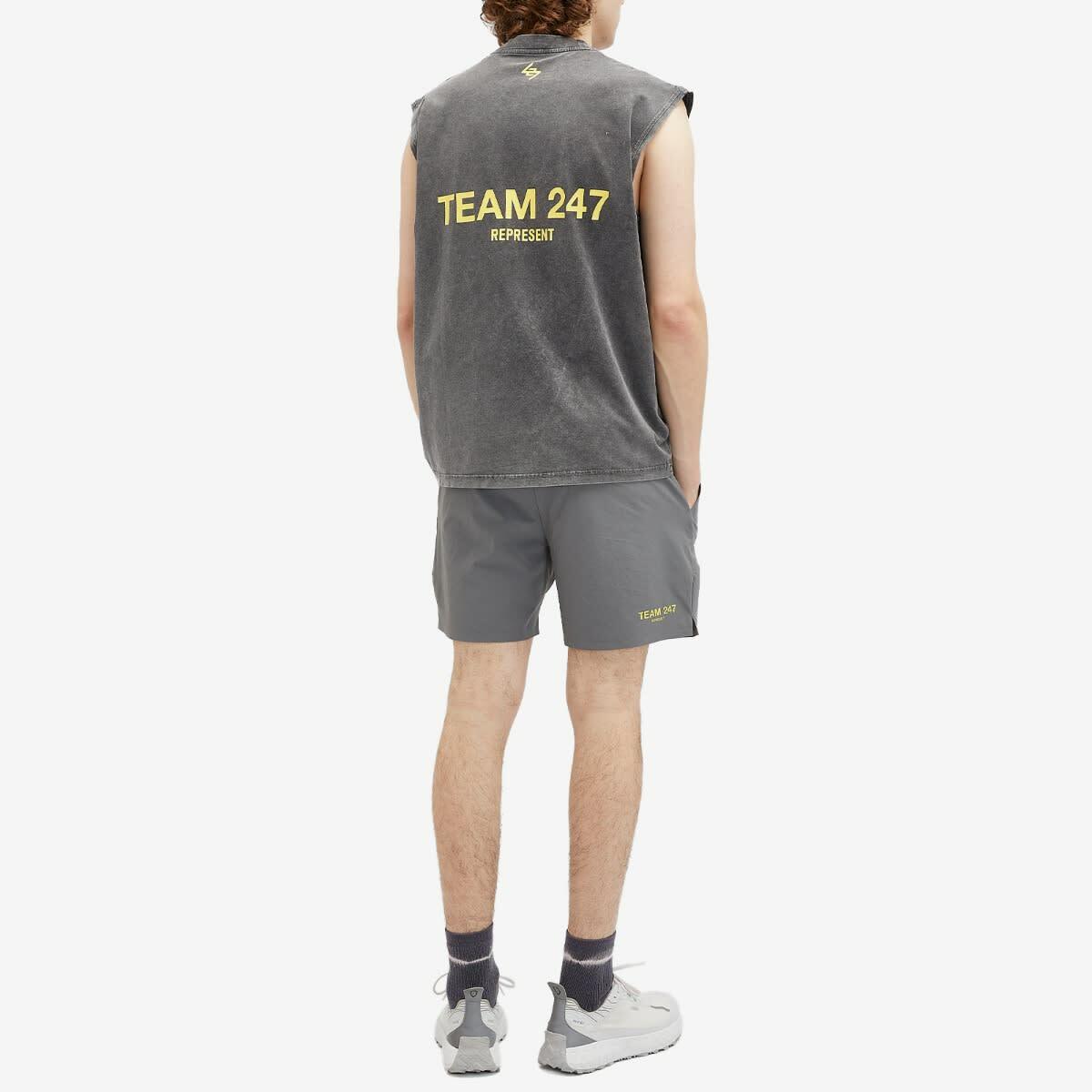 Represent Men's Team 247 Oversized Tank in Pewter/Lemon Represent