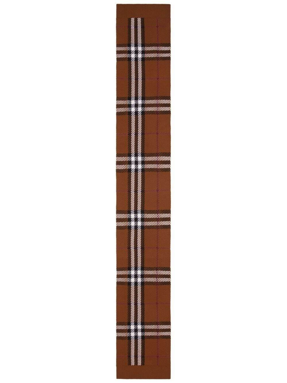 BURBERRY - Giant Check Wool Scarf Burberry