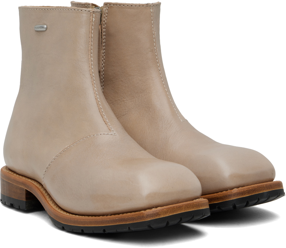 OUR LEGACY Taupe Engine Boots Our Legacy