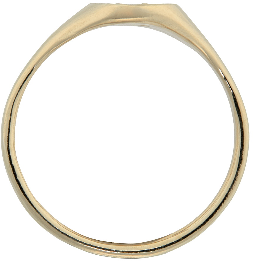 Seb Brown Gold Smiley Ring Seb Brown