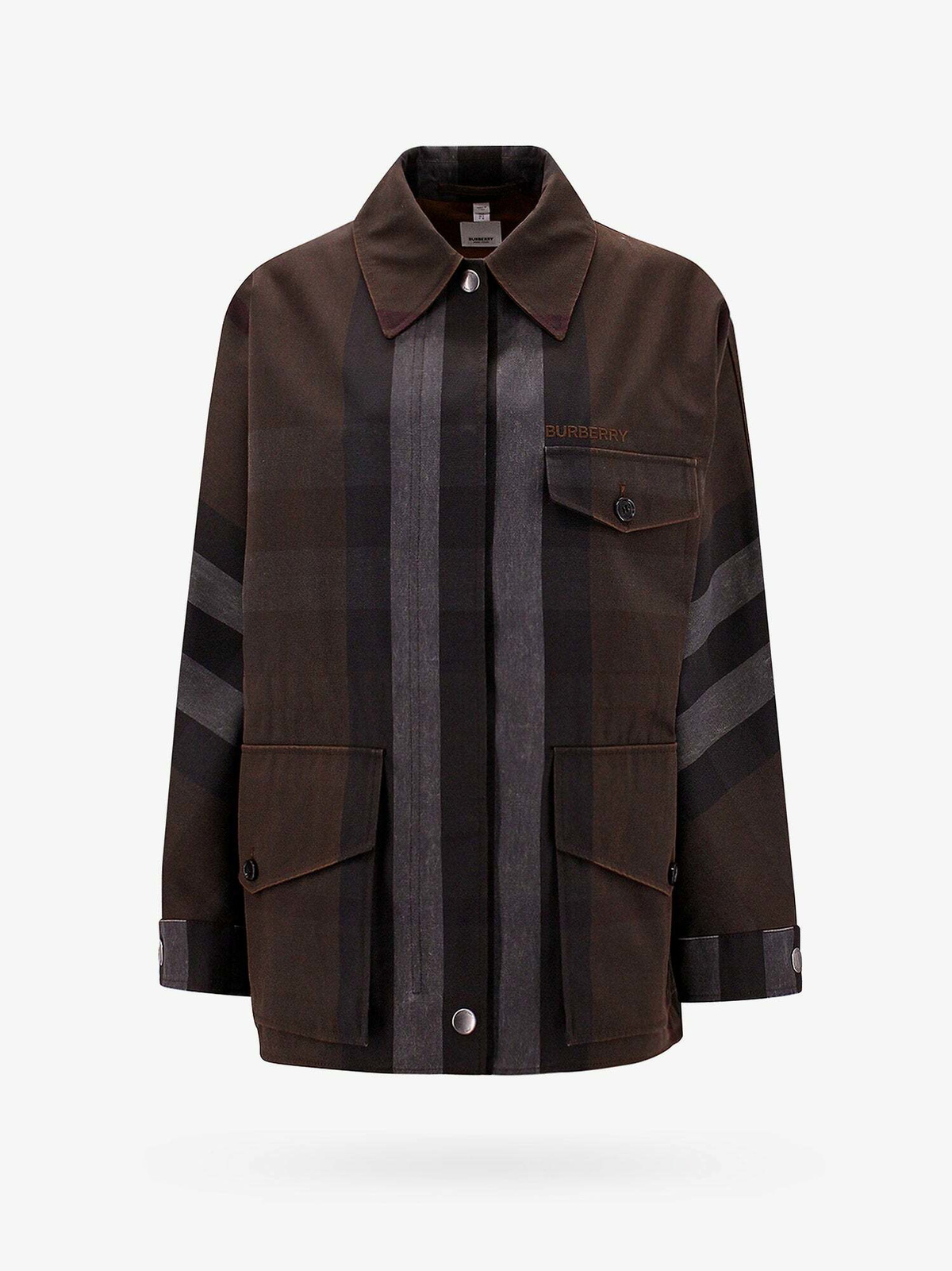 Burberry Jacket Brown Womens Burberry